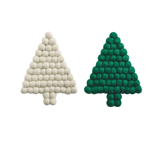 Tree Felt Pom Trivet – Pickering Boxwood