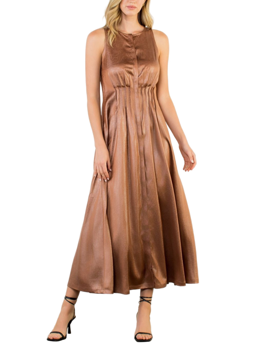 Lola Sleeveless Maxi Dress – Pickering Boxwood